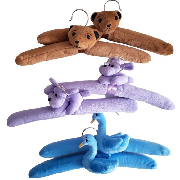 Unbranded | Accessories | Baby 6 Plush Felt Animal Clothes Hangers 45 ...